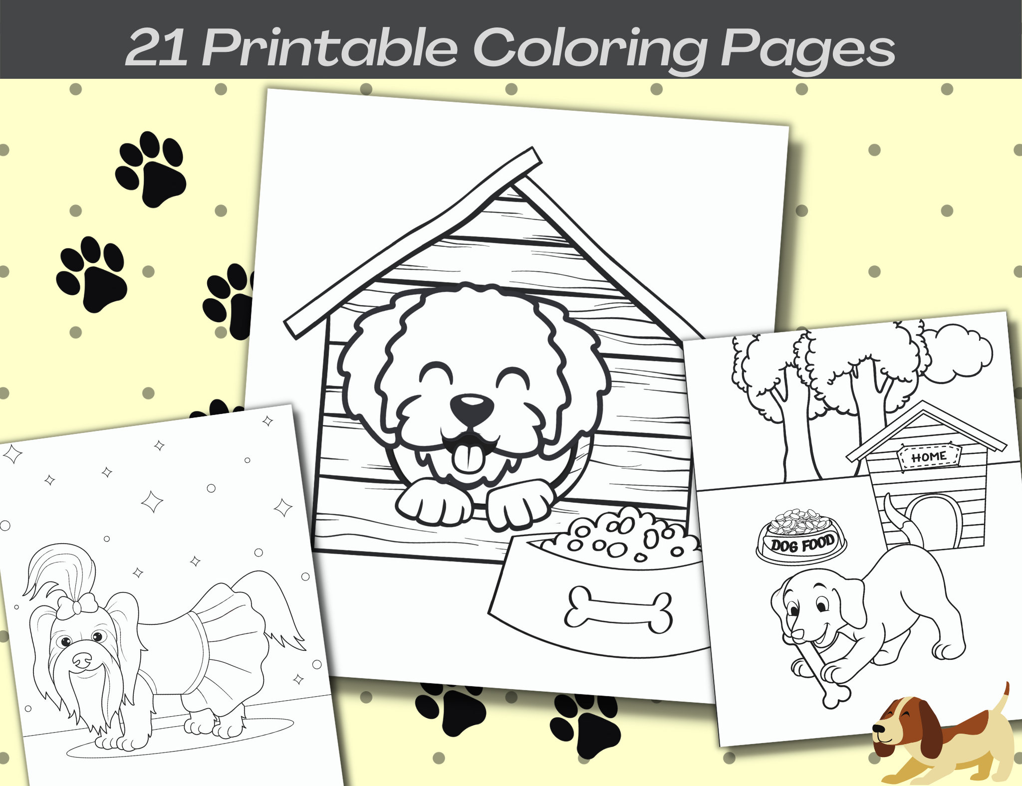 Puppy Coloring Pages - 21 Printable Puppy Coloring Pages, Puppy ...