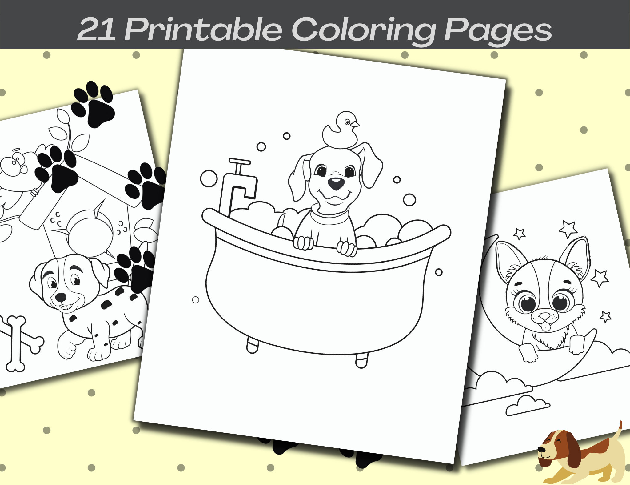 Puppy Coloring Pages - 21 Printable Puppy Coloring Pages, Puppy ...