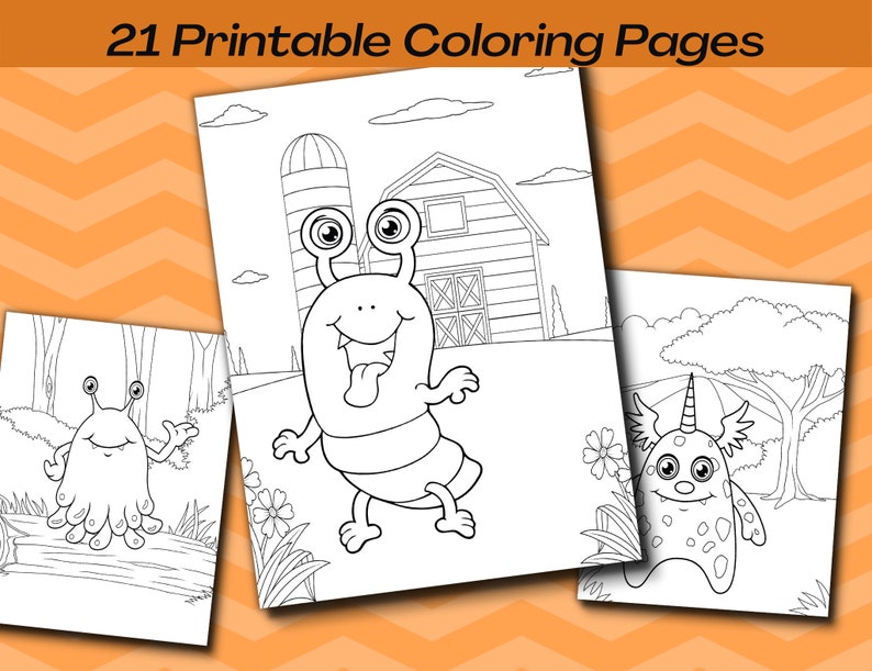 Monster Coloring Pages - 21 Printable Monster Coloring Pages, Boys ...