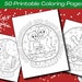 Christmas Coloring Pages 50 Printable Christmas Coloring - Etsy