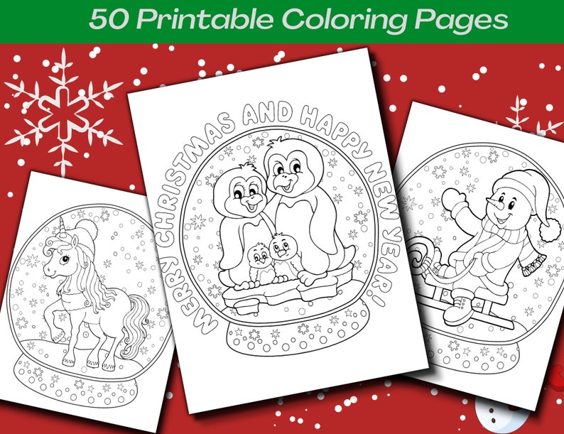Christmas Coloring Pages - 50 Printable Christmas Coloring Pages ...
