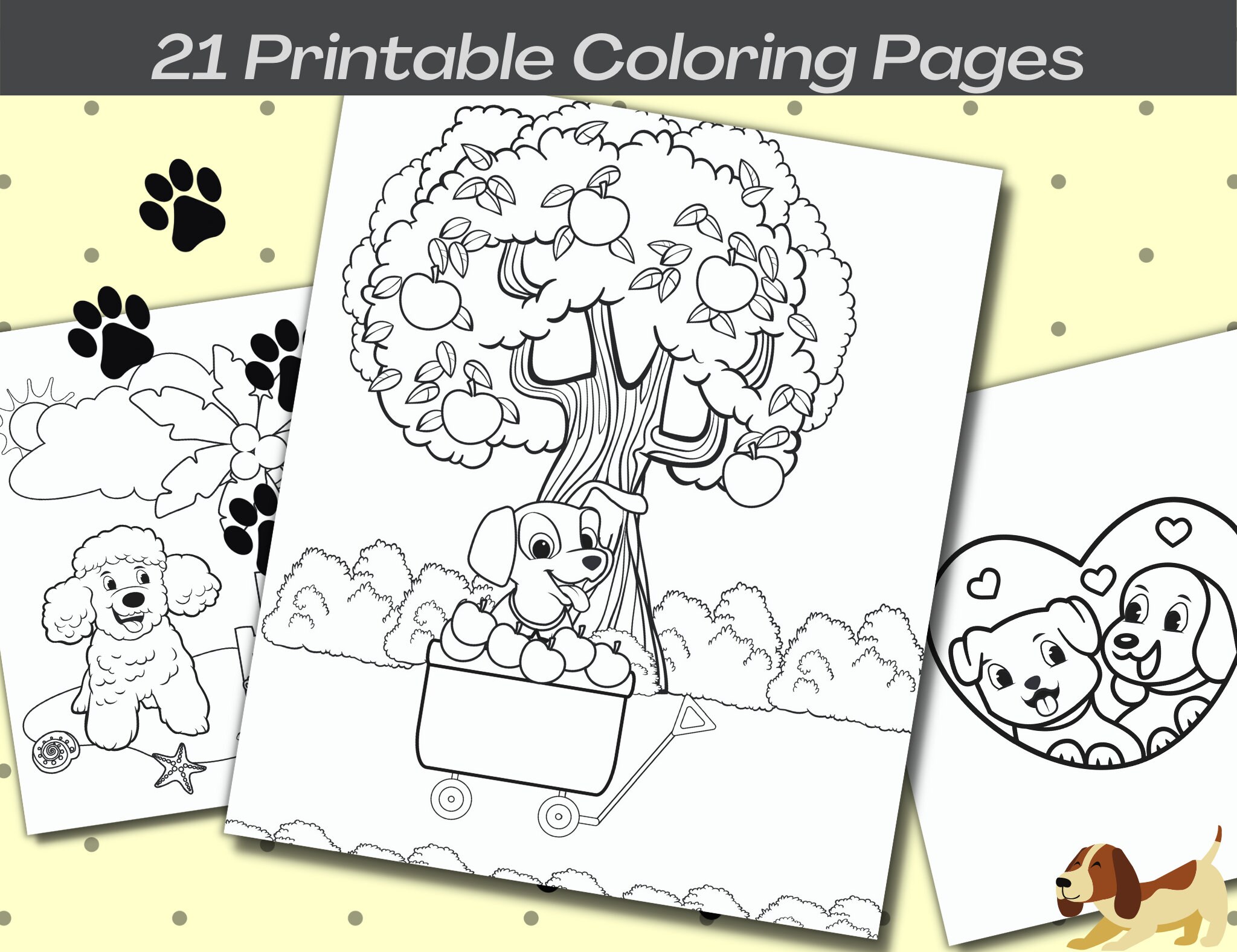 Puppy Coloring Pages - 21 Printable Puppy Coloring Pages, Puppy ...