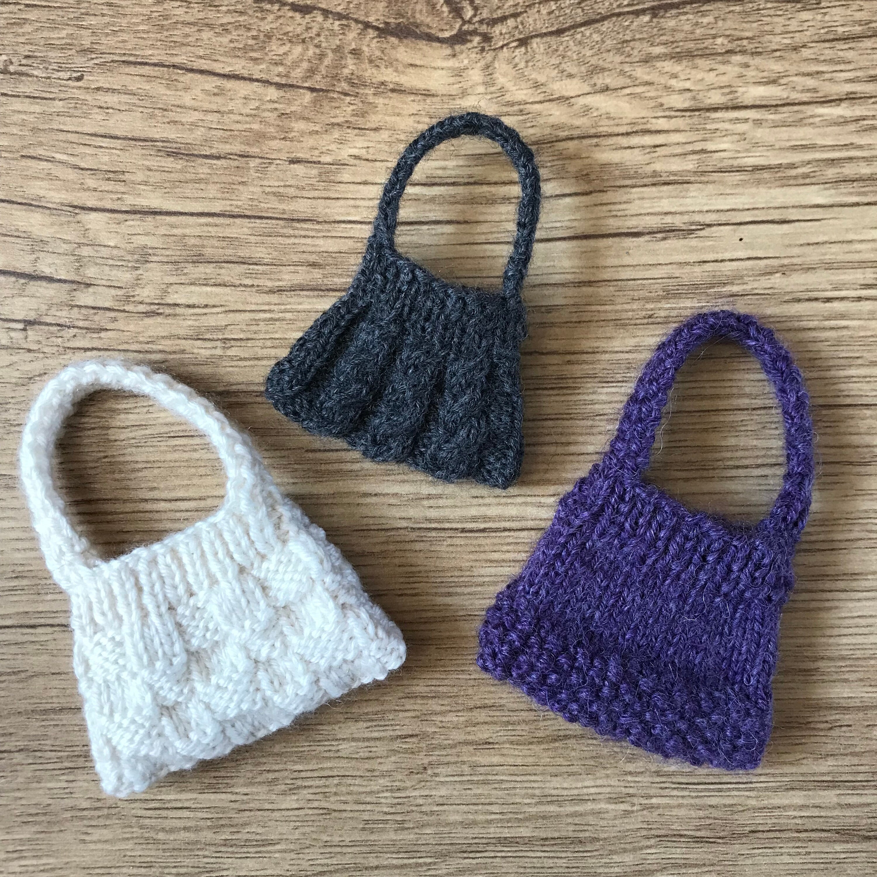 Doll Knitting Patterns Handbags Purses for 11 12 - Etsy UK