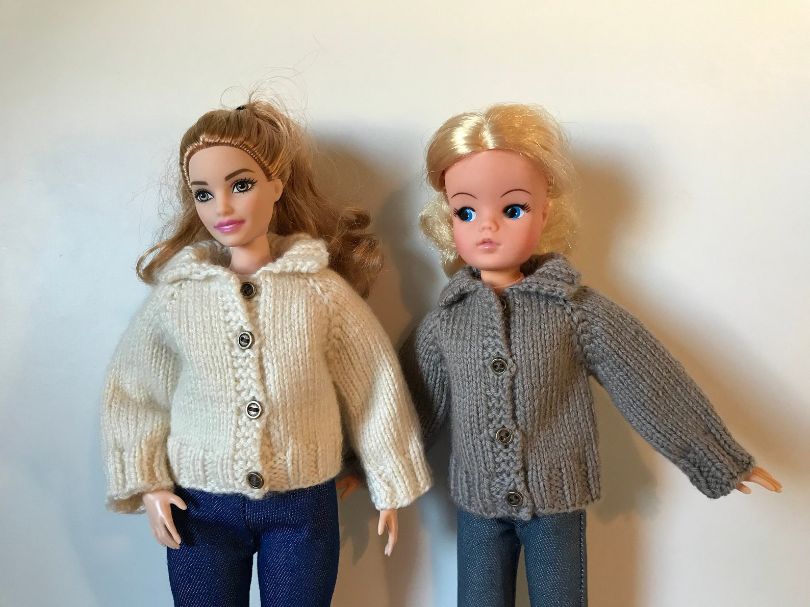 Doll's Knitting Pattern Classic Cardigan for 11 - Etsy UK