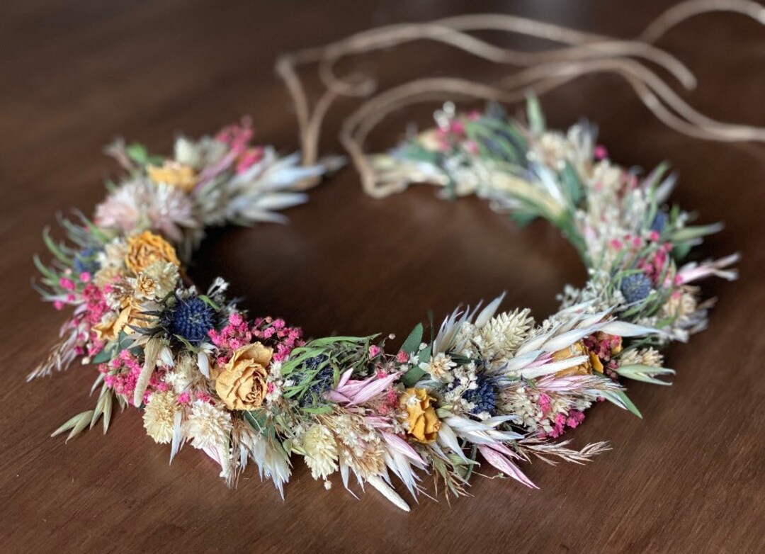 Vintage Rose Flower Crown Bride Bridesmaid Flower Girls Weddings ...