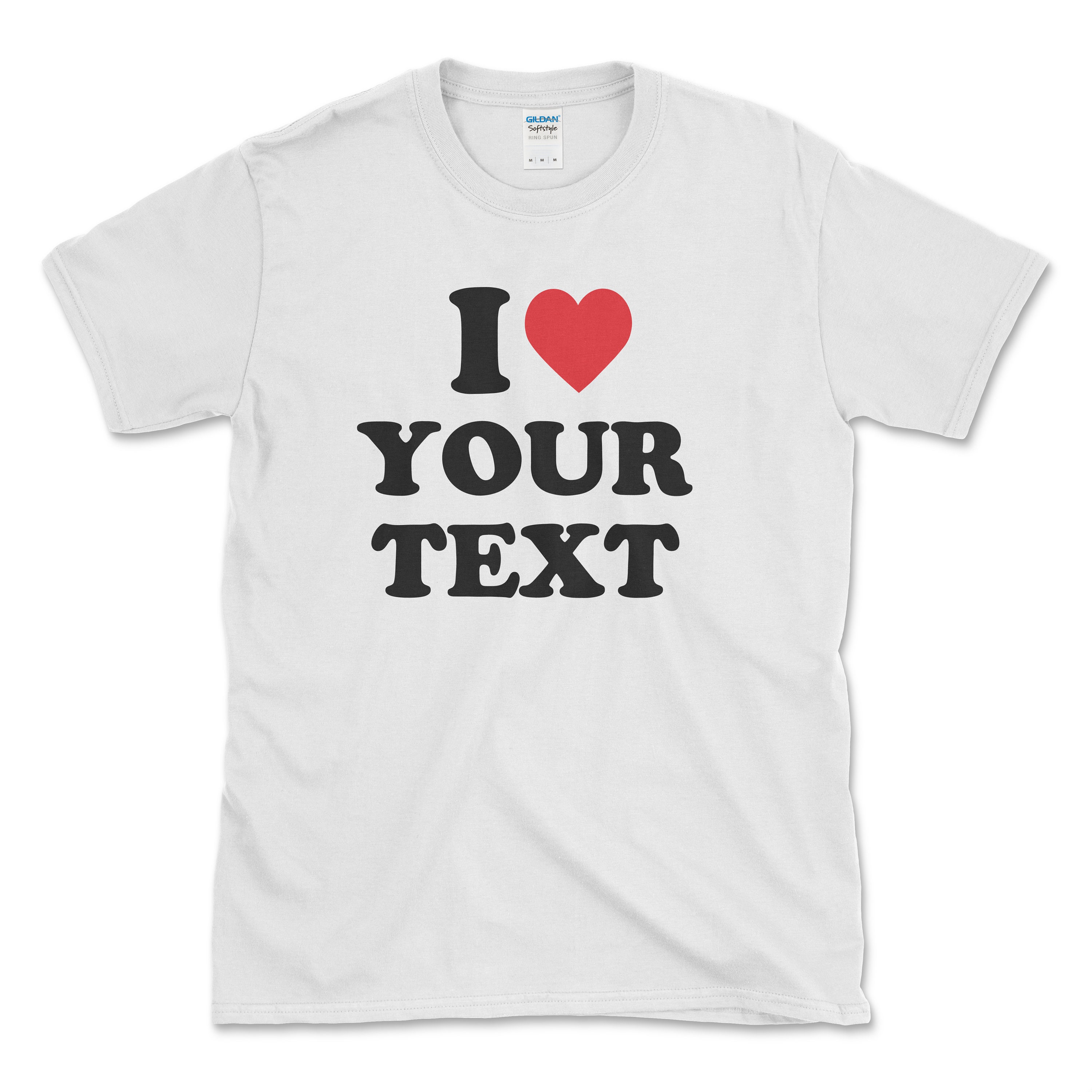 I Heart Custom T-Shirt - Personalized Shirt - Couples Shirt sold by ...