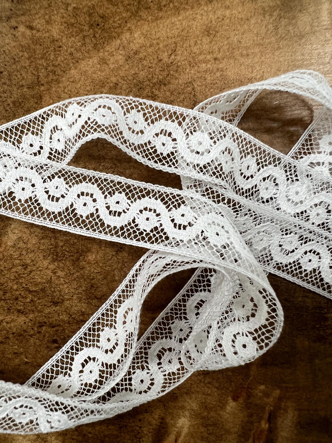 White French Lace Insertion With Scroll Design Heirloom Sewing Doll ...