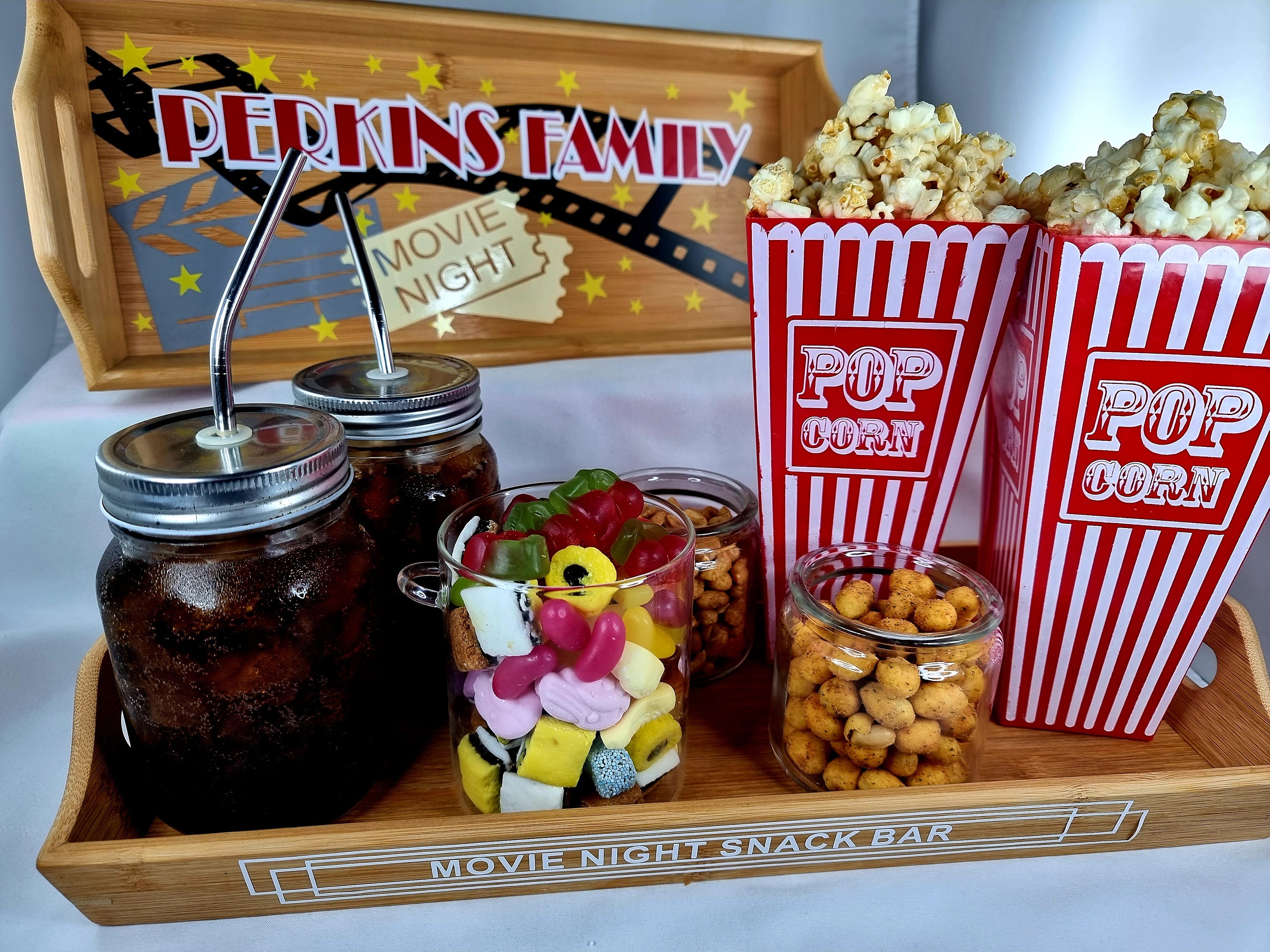 Personalised Movie Night Snack Bar Station. Birthday - Etsy UK