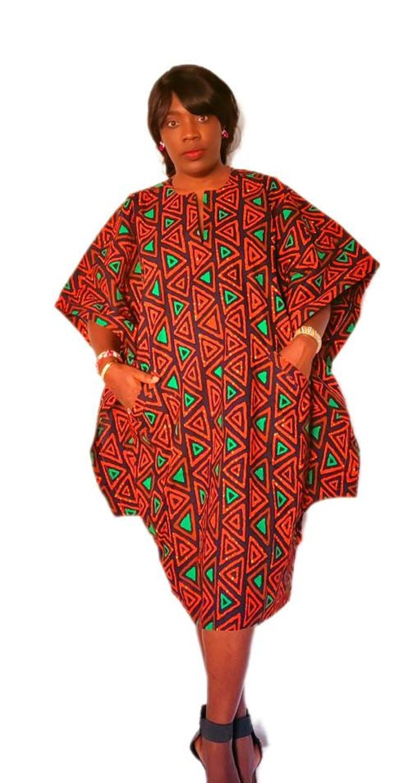 Princess Inikpi African Print Mini Boubou Dress for Women - Etsy