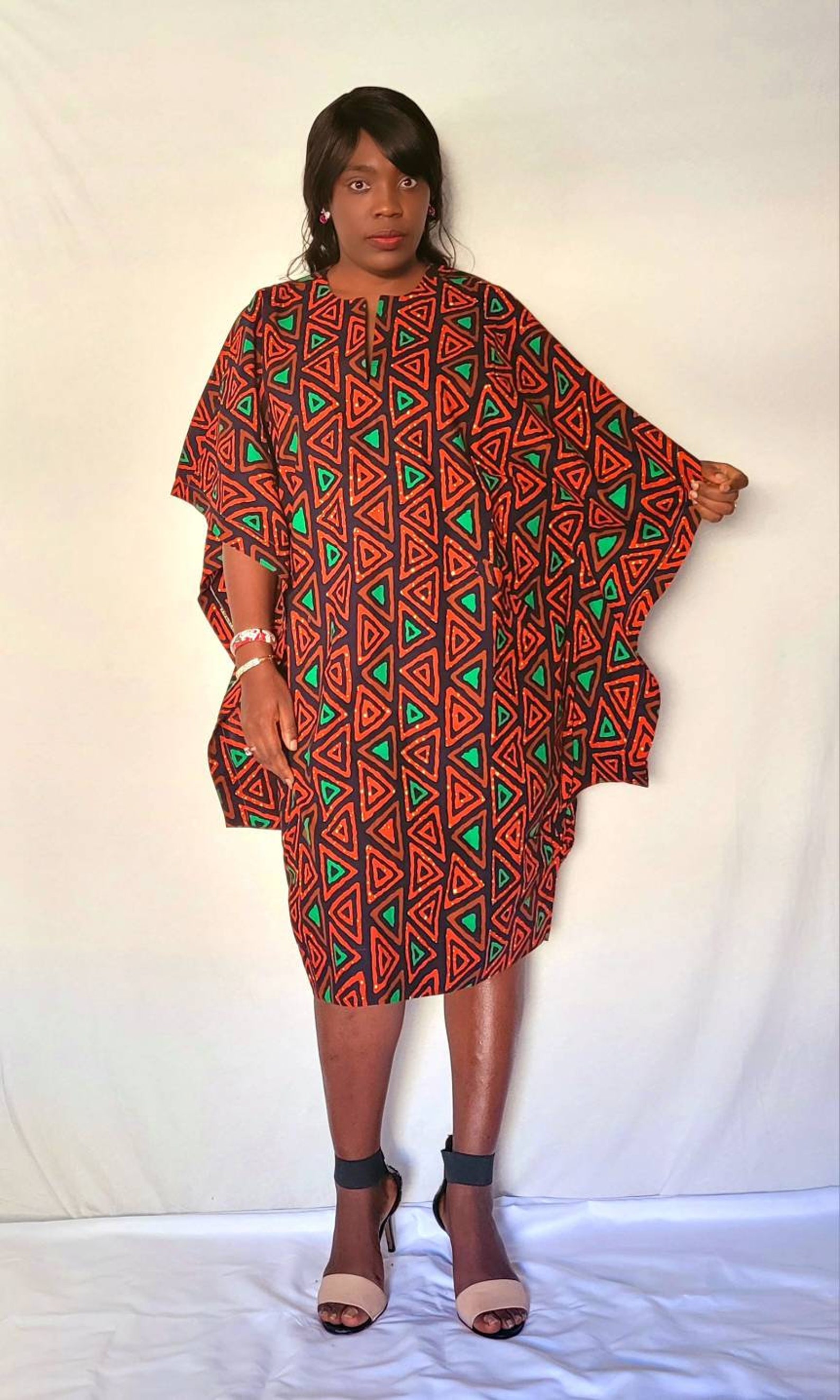 Princess Inikpi African Print Short Boubou Dress for Women - Etsy