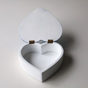 Resin Beach Art Heart Storage Box, 3d Resin Heart, Ocean Epoxy Jevelry ...