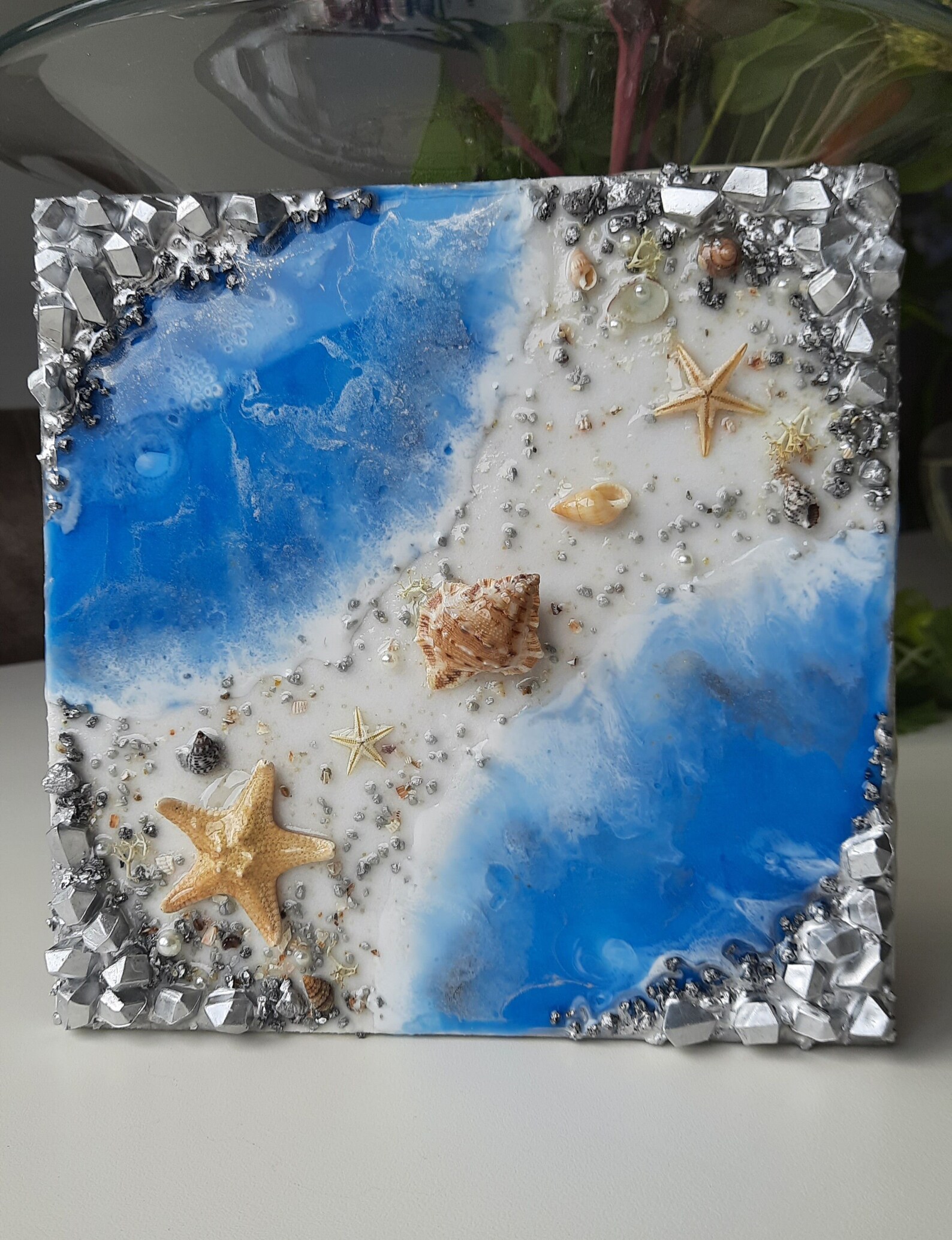 Resin Beach Art Resin Beach Painting Epoxy Art Resin Art - Etsy