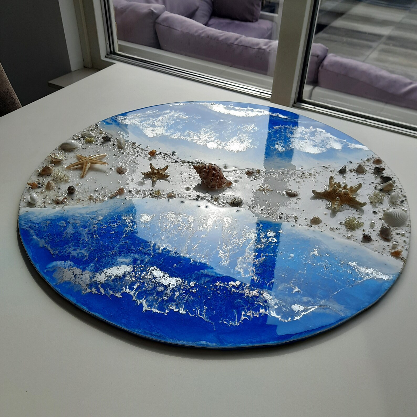 Resin Beach Art Resin Beach Painting Epoxy Art Resin Art - Etsy