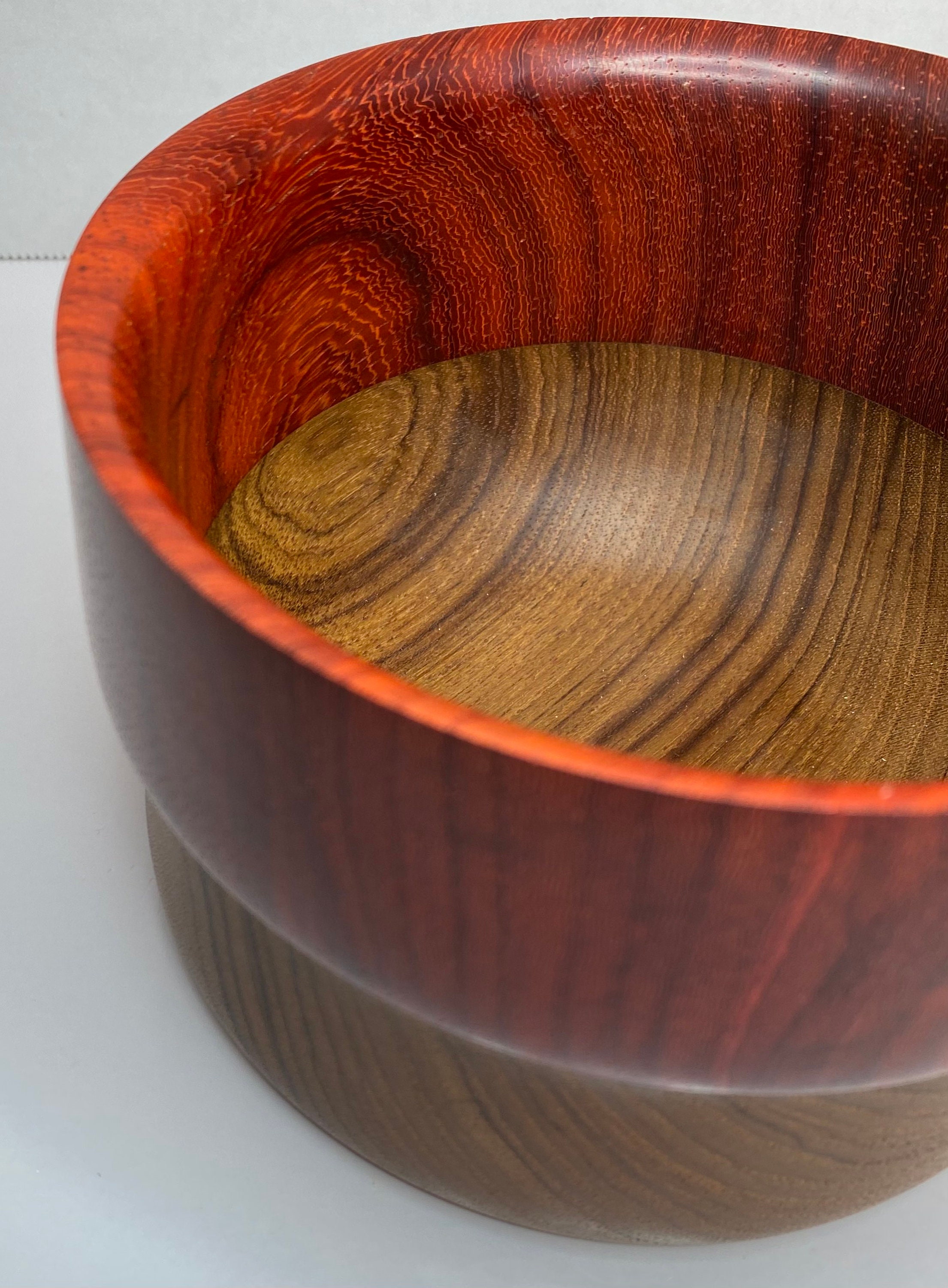 5 1/2” Diameter Burmese Teak & Padauk Wood Bowl - Etsy