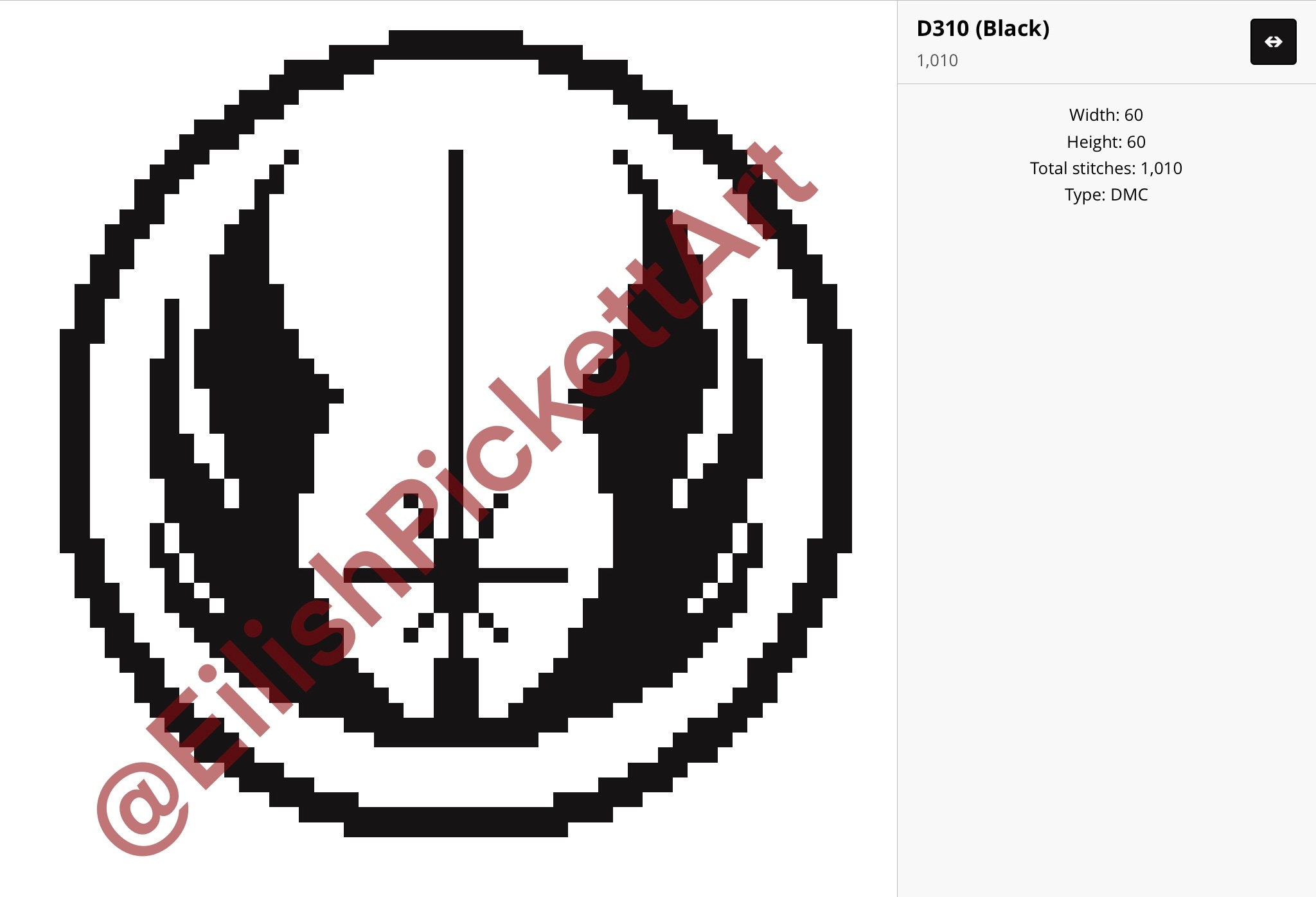 Jedi Order Logo Pixel Art