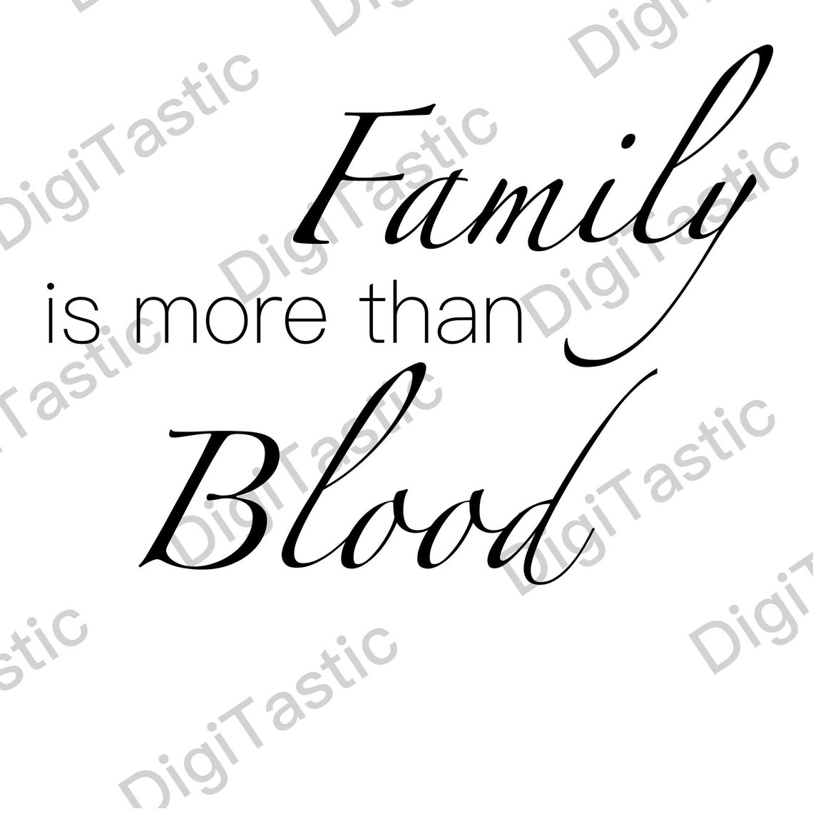 Family is More Than Blood Clipart Instant PNG Download and SVG Download ...
