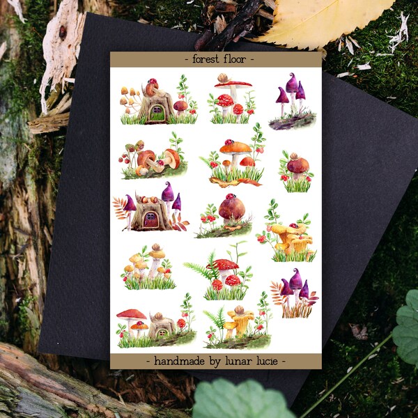 Woodland Stickers - Etsy