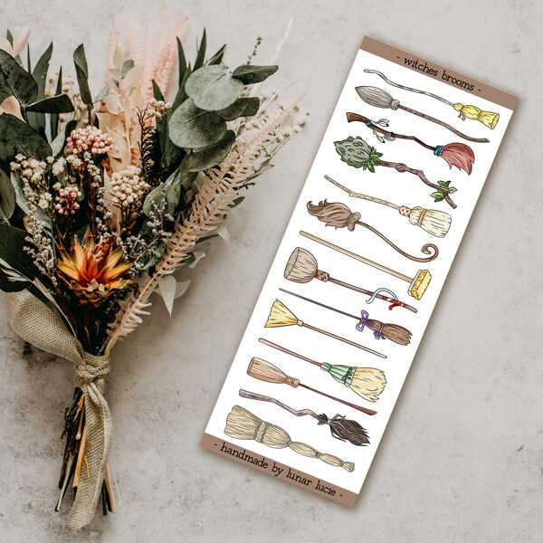 Witches Broom Sticker - Etsy