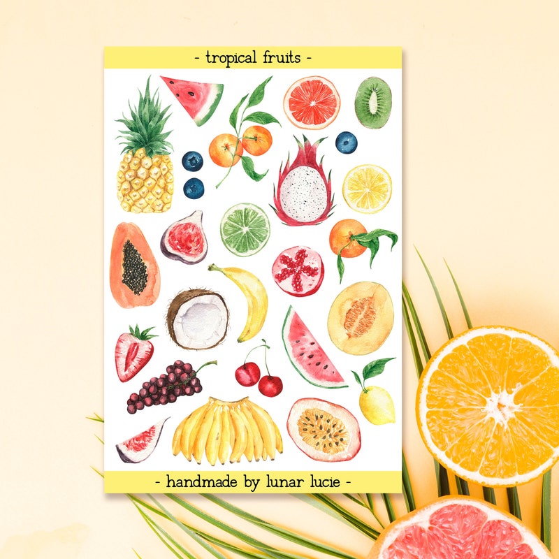 Fruit Stickers - Etsy