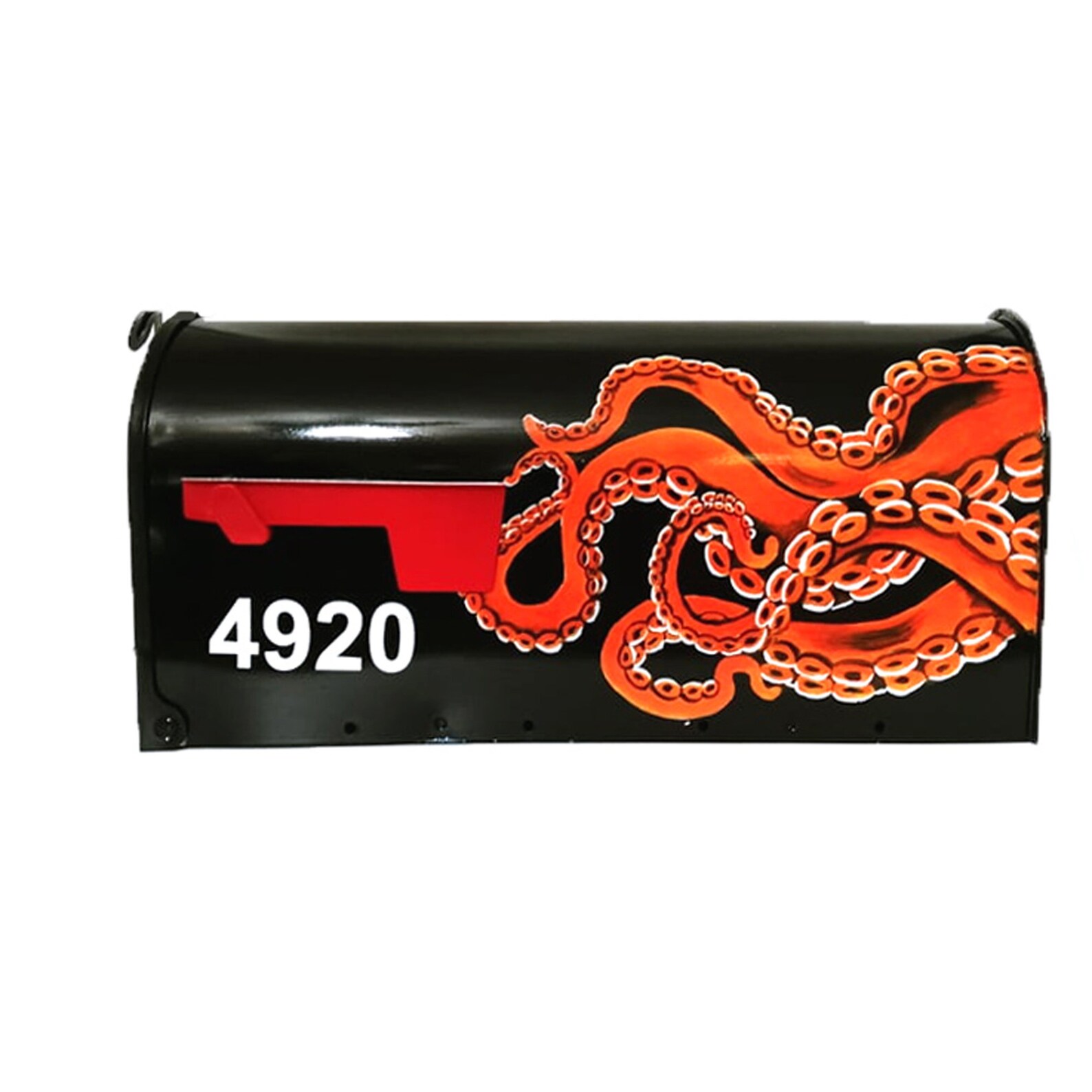 Personalized Hand Painted Octopus Mailbox With House Number - Etsy