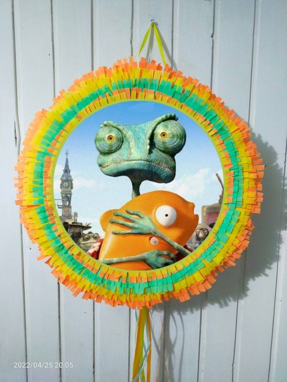 Piñata RANGO Birthday Party Supplies Pull String | Etsy