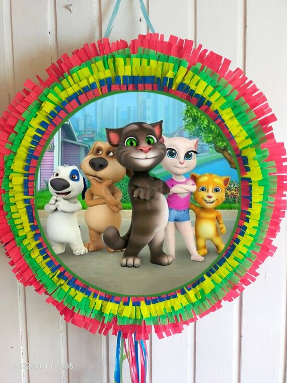 Piñata Talking Tom Boys Birthday Party supplies - Etsy México