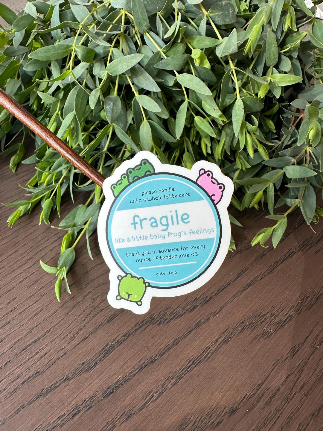 Fragile Frog Feelings Sticker – Funny Label Sticker – “handle With Care ...