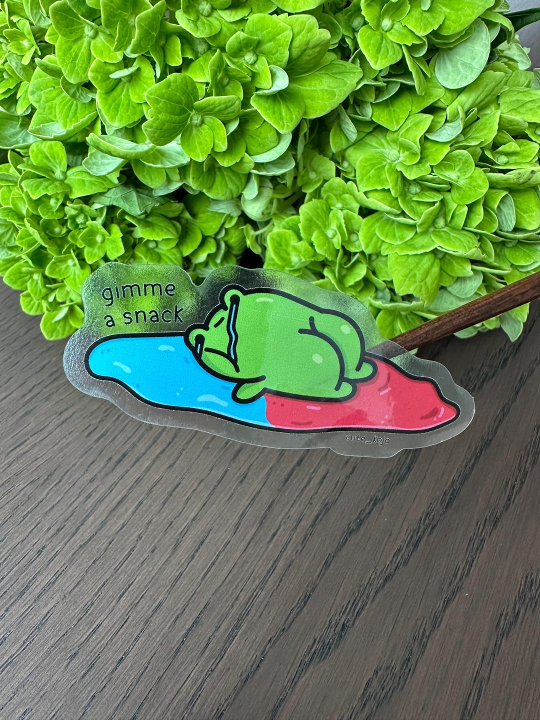 Sad Frog Sticker – “gimme a Snack” Kawaii Frog – Emotional & Relatable ...