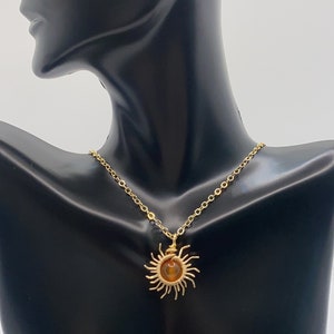 Sun Necklace/ Wire Wrapped Sun - Etsy
