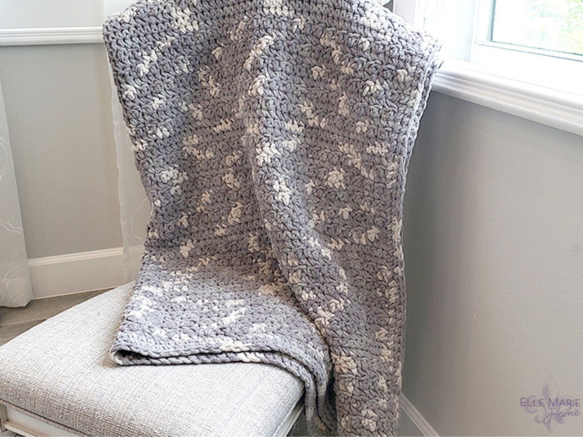 Camo Look Crochet Blanket Pattern - Etsy