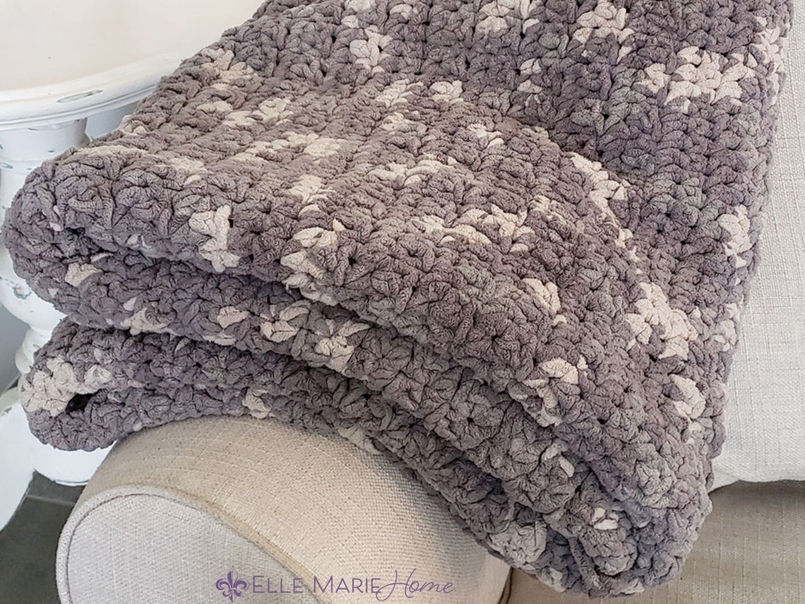 Camo Look Crochet Blanket Pattern - Etsy