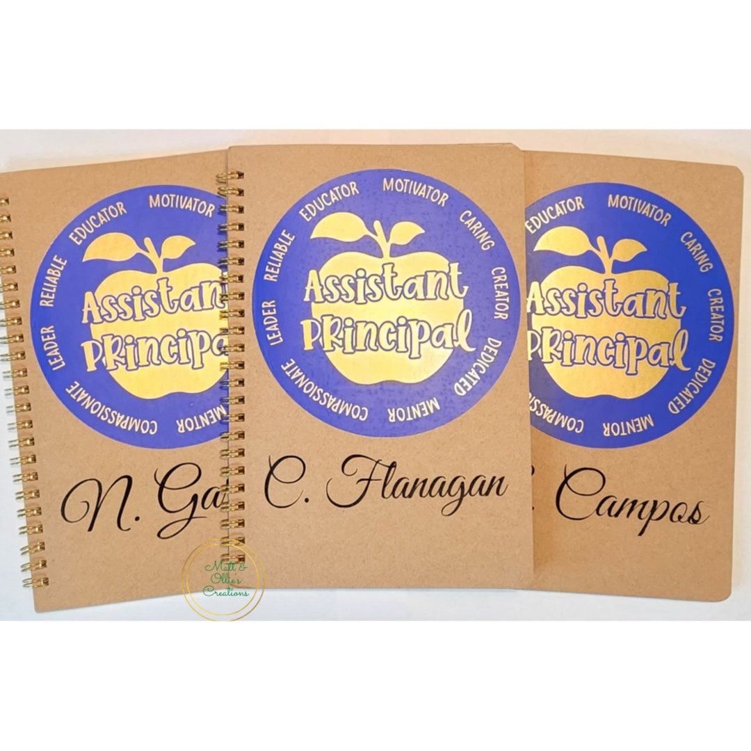 Custom Assistant Principal Journal Gift,school Assistant Principal ...