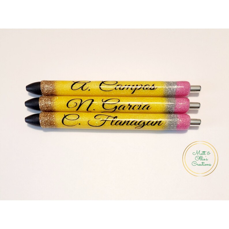 Custom Inkjoy Gel Glitter Pencil Pens, Personalized Inkjoy Gel Glitter ...