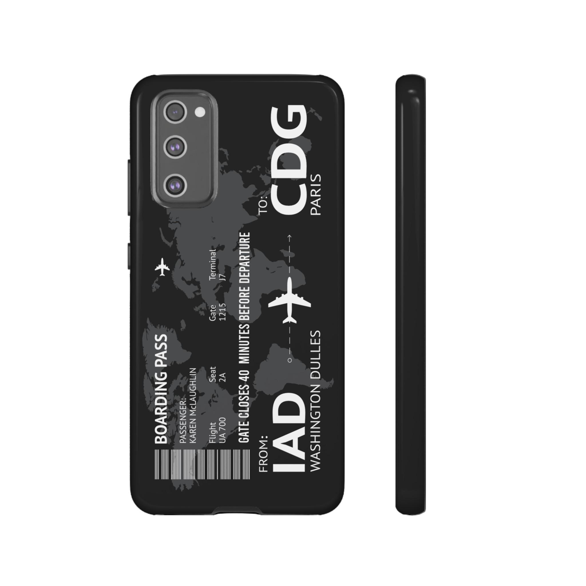 Personalised Boarding Pass for Android Phone Samsung and Pixel Aviation ...