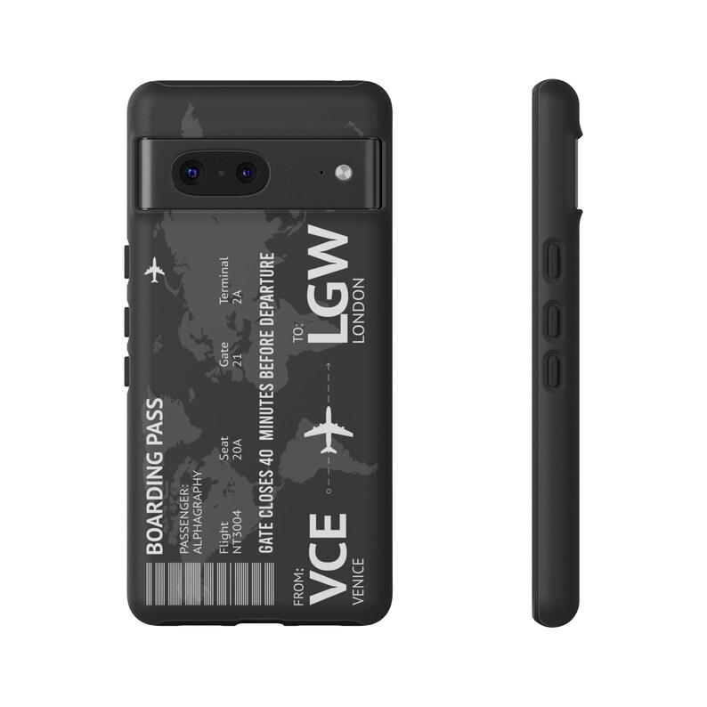 Personalised Boarding Pass for Android Phone Samsung and Pixel Aviation ...