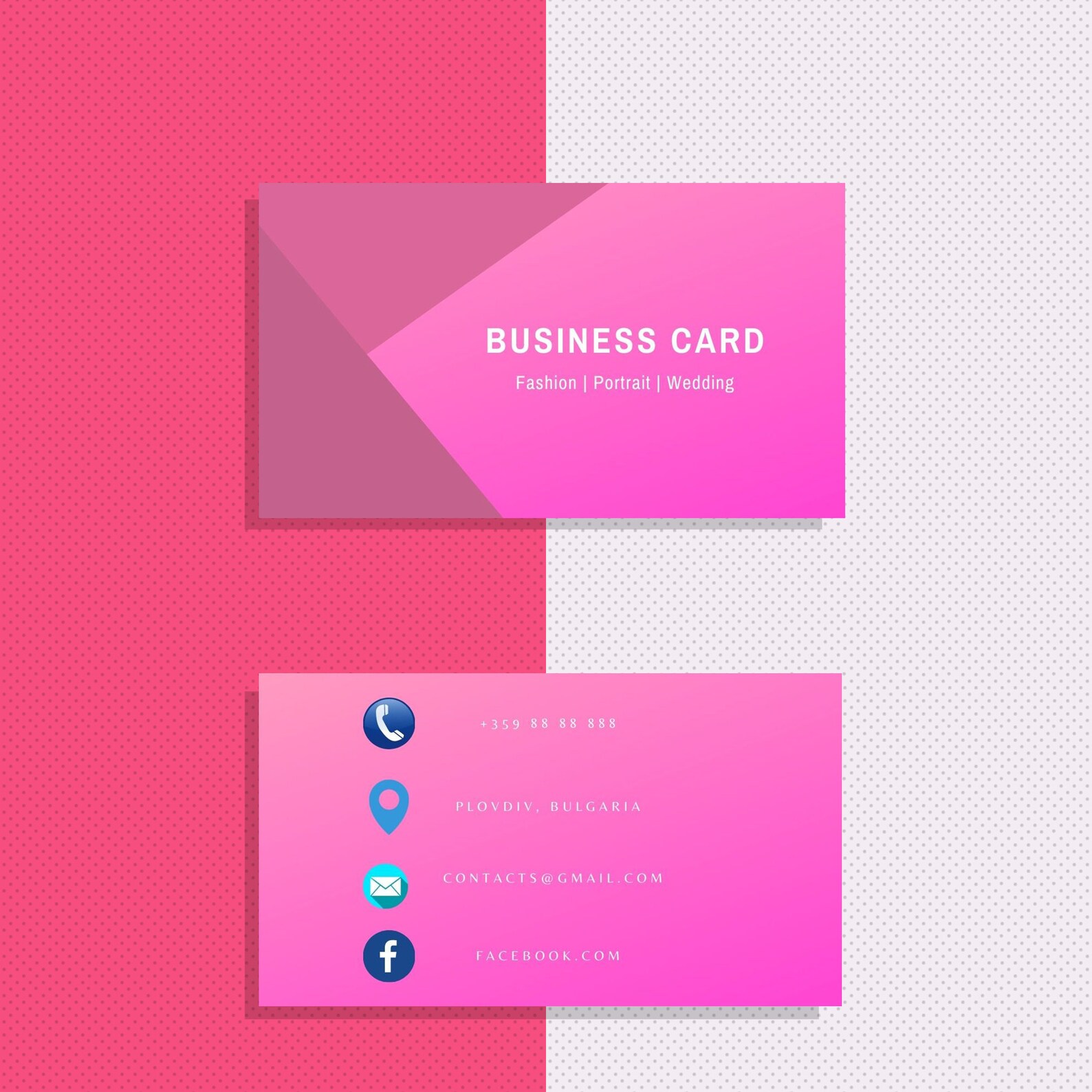 Carte de visite numérique Modèle modifier sur Canva | Etsy