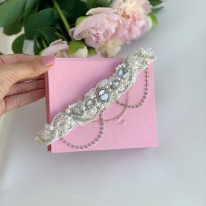 Elegant Wedding Garter Set With Crystals and Rhinestones, Sparkling ...