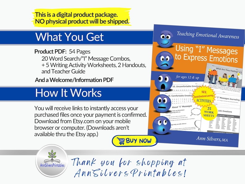 I-messages SEL Activities Worksheets and Teachers Manual for Teens ...