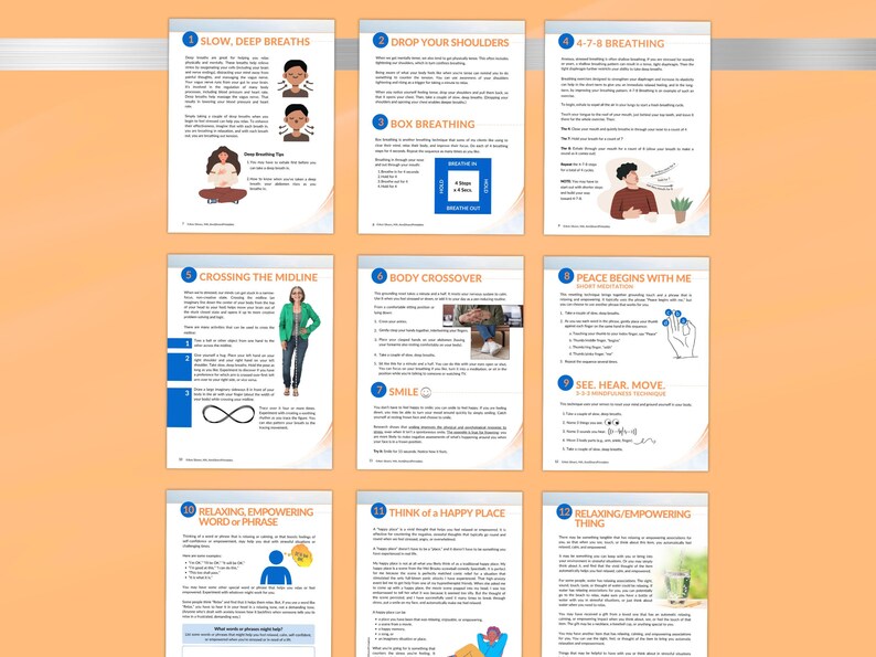 12 Quick Reset Grounding Techniques Workbook PDF, Printable & Fillable ...
