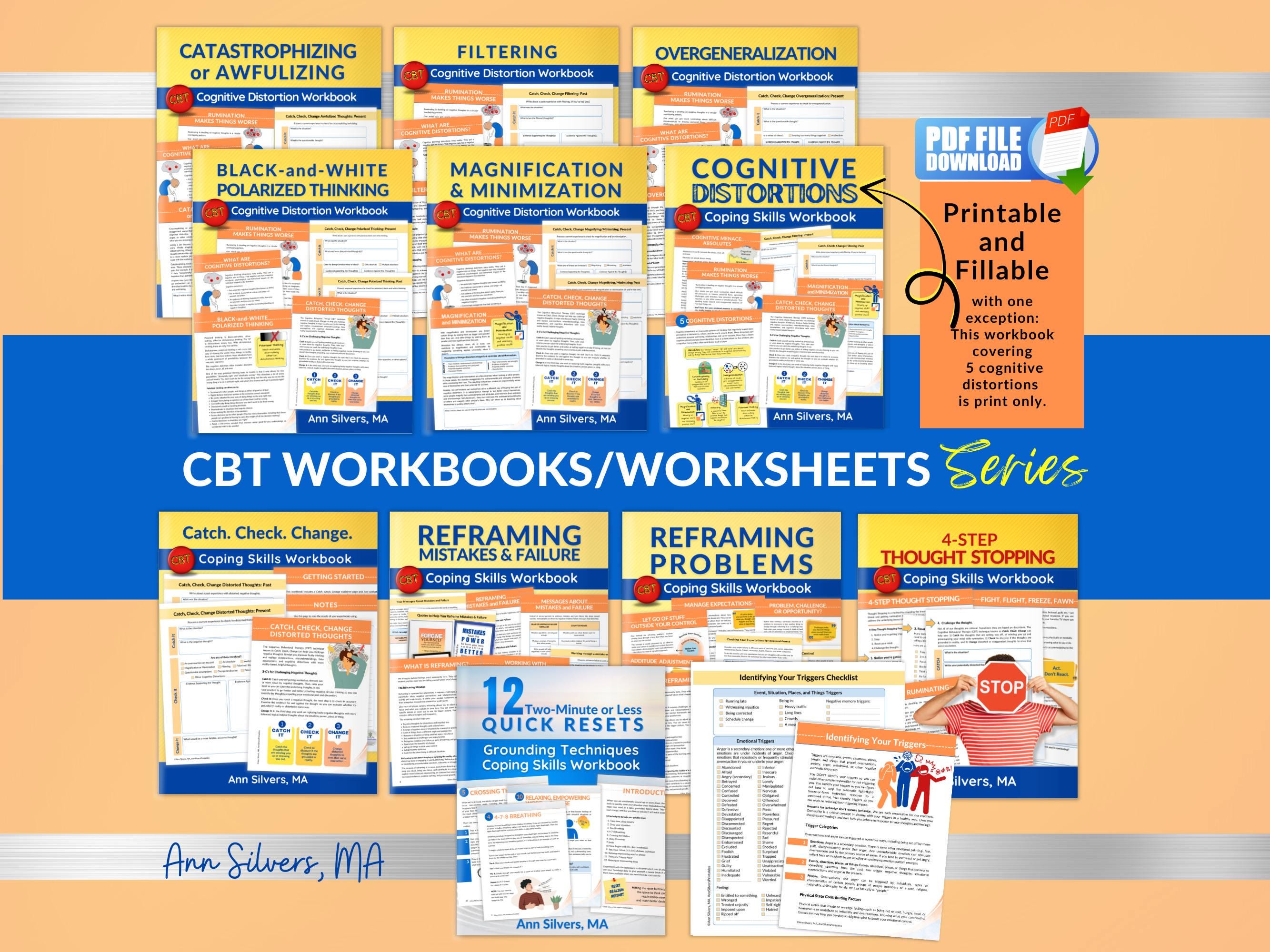 12 Quick Reset Grounding Techniques Workbook PDF, Printable & Fillable ...
