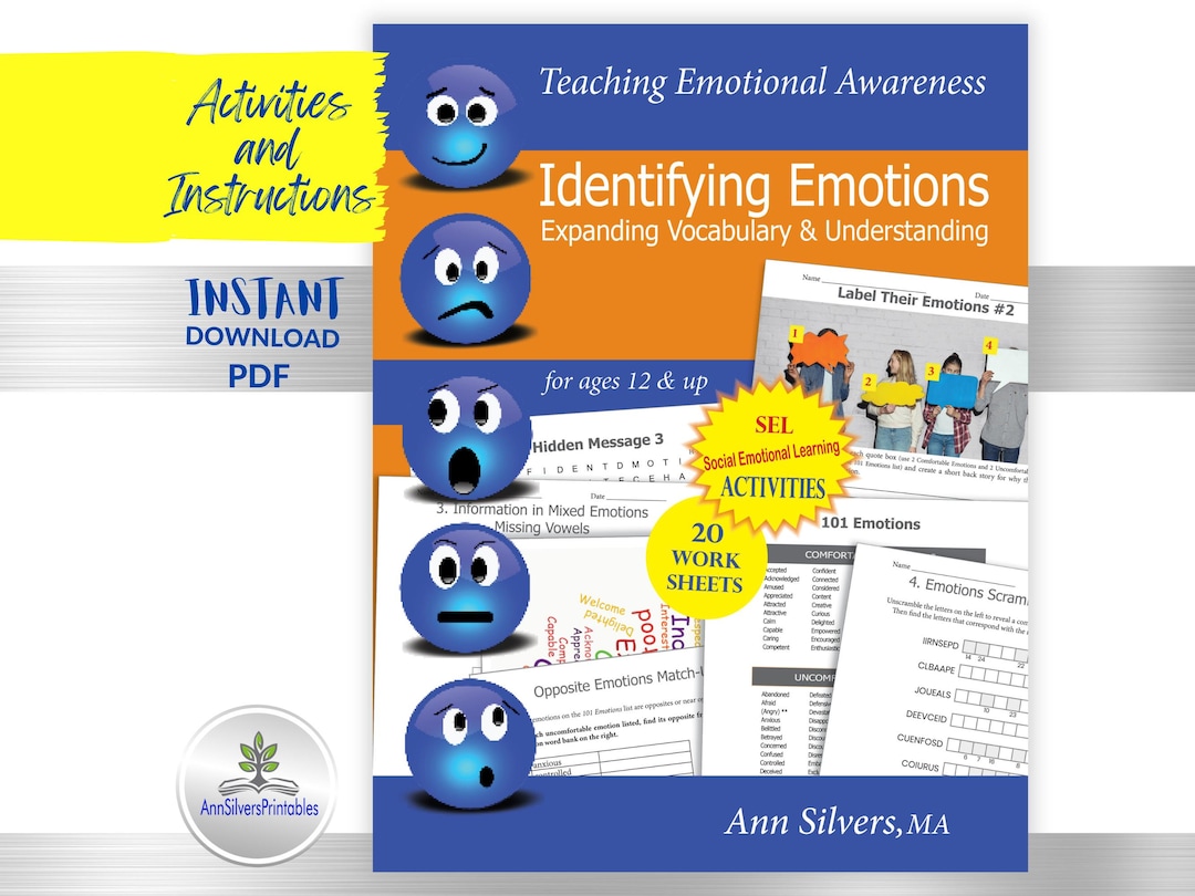 Identifying Emotions Worksheets, SEL Positive and Negative Feelings ...