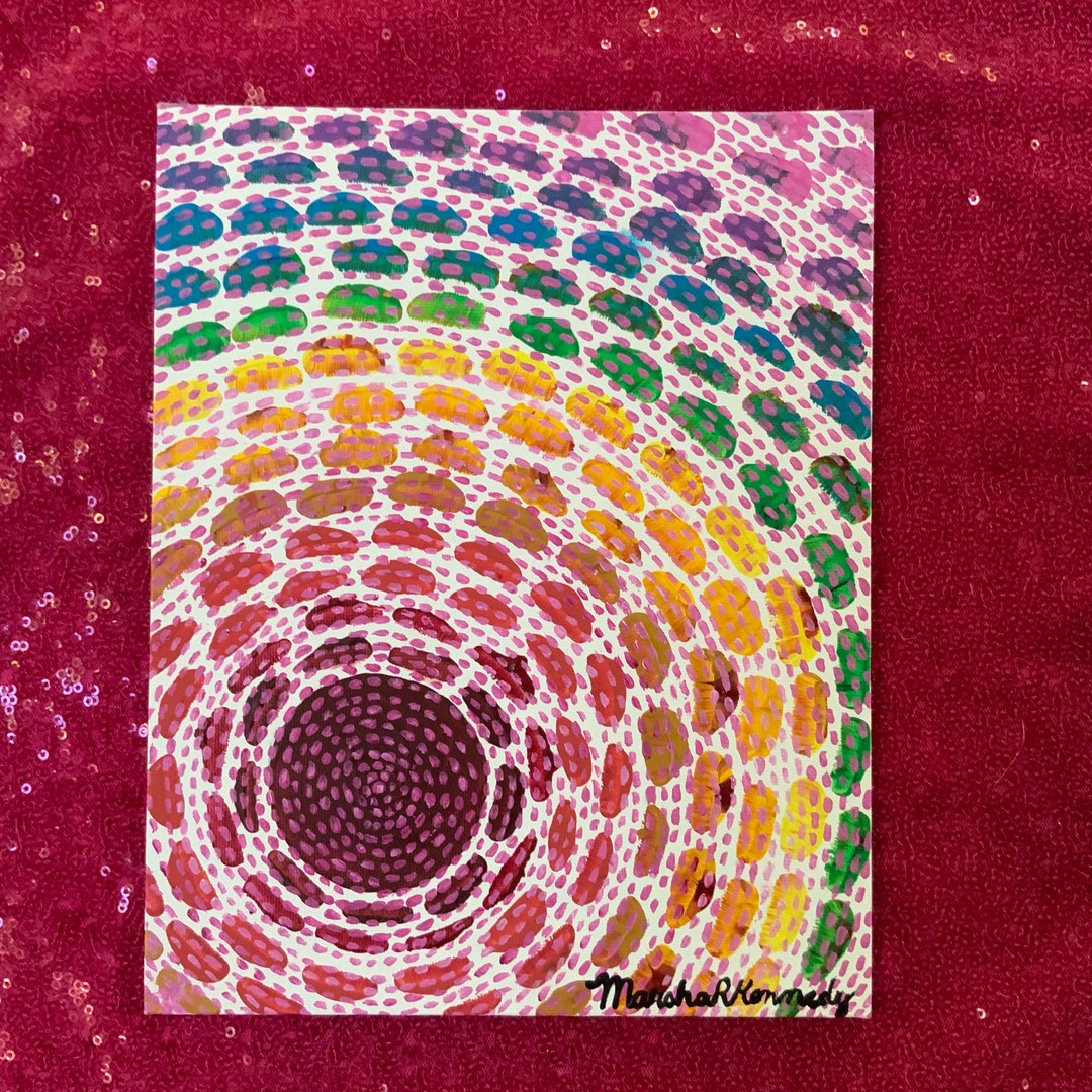Alma Thomas Inspired Acrylic Painting - Etsy