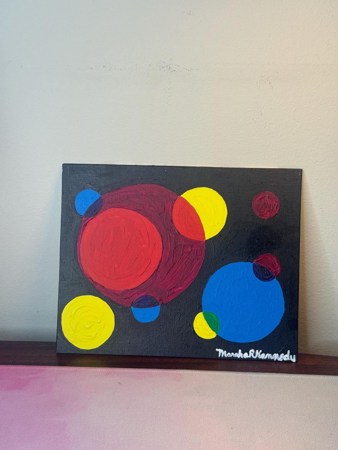 Original Colorful Kandinsky Circles Inspired Acrylic Painting - Etsy