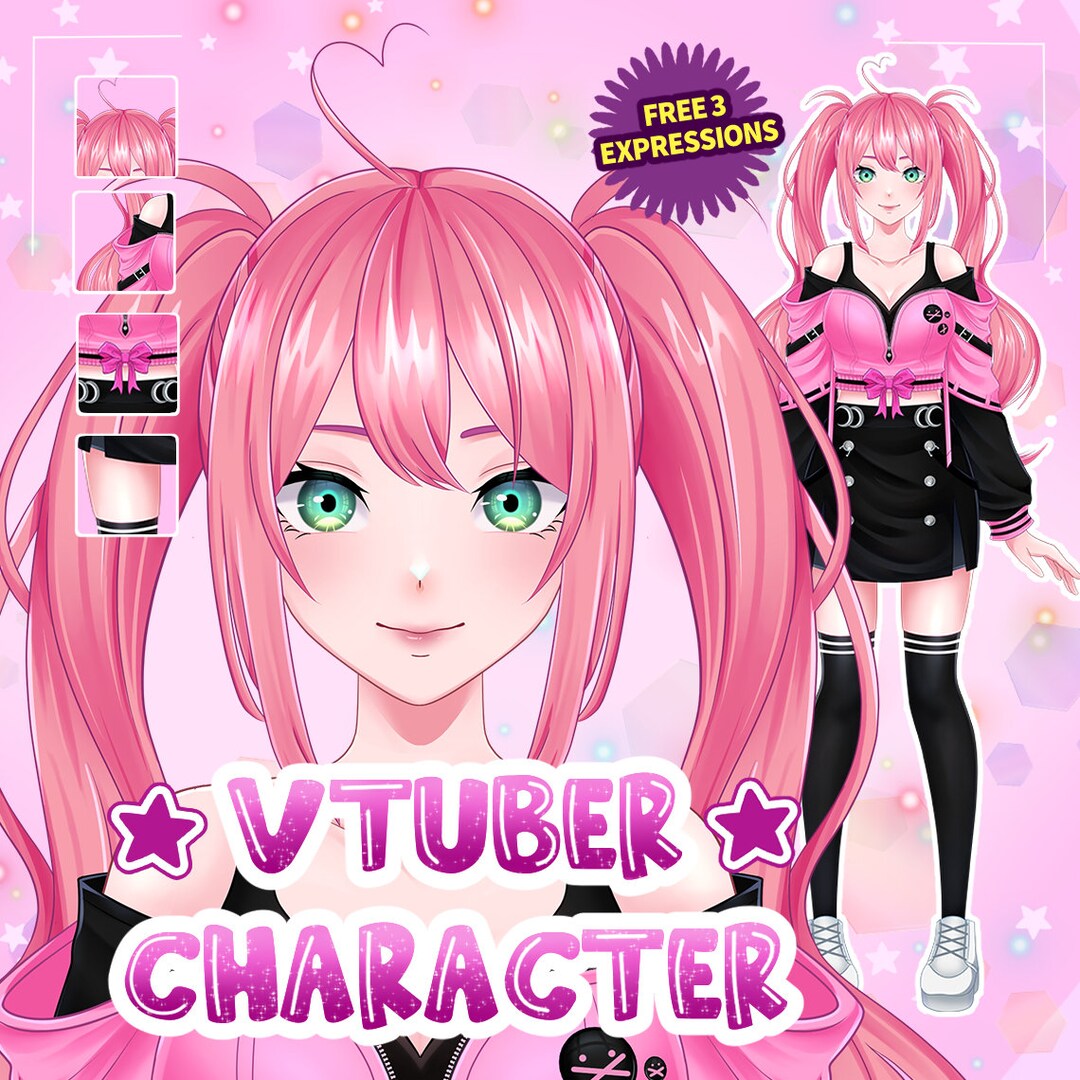 Custom Live2d Vtuber Model | Vtuber Commission | Custom Vtuber Design ...