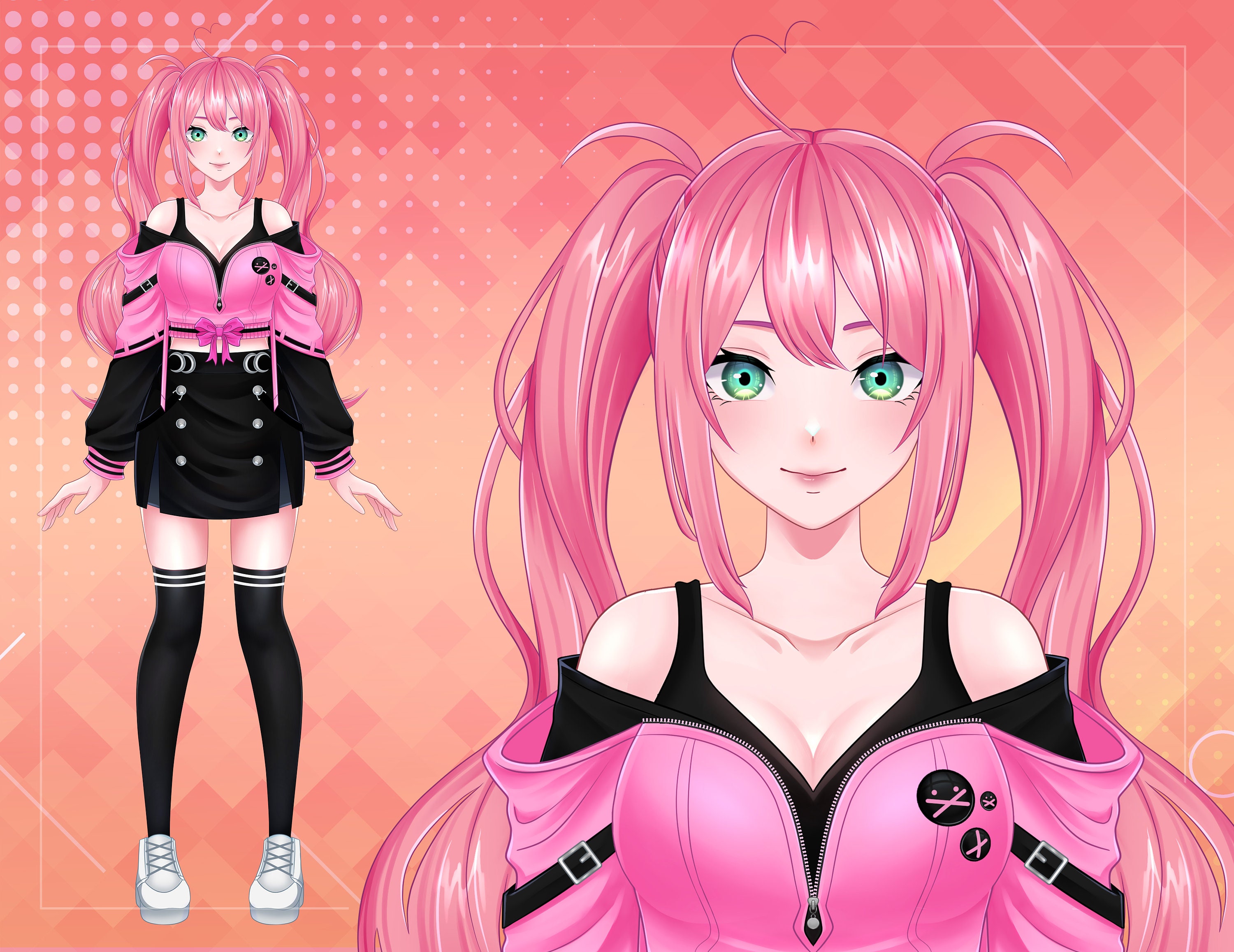 Custom Vtuber Model Vtuber Commission Custom Vtuber Design - Etsy Custom Vtuber Model Vtuber Commission Custom Vtuber Design - Etsy