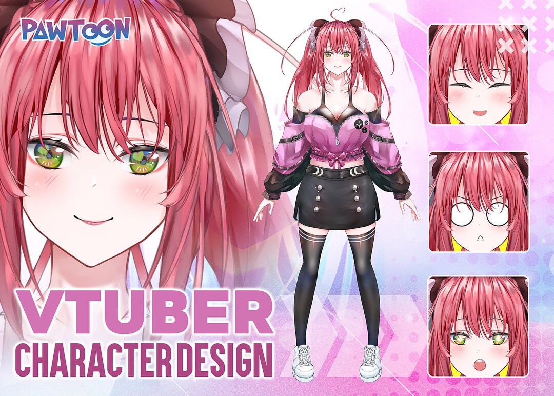Custom Live2d Vtuber Model Open Commission Custom Vtuber Design Live 2D ...
