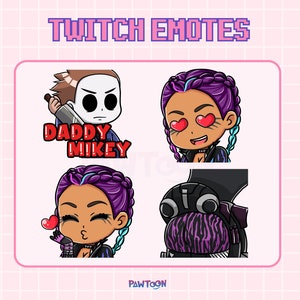 50% OFF Custom Twitch Emotes, Cute Chibi Anime Style, Kawai Chibi Emote ...