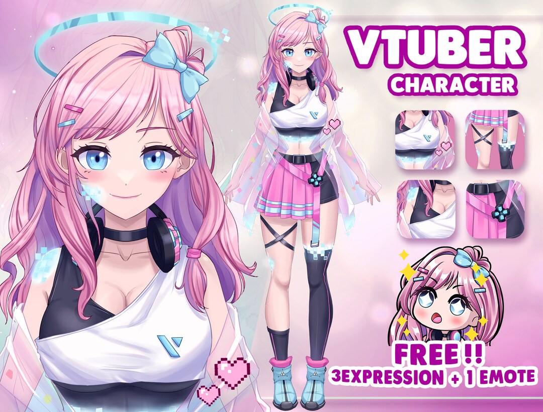 LIVE2D Vtuber Custom Vtuber Model for Commercial Use - Etsy UK