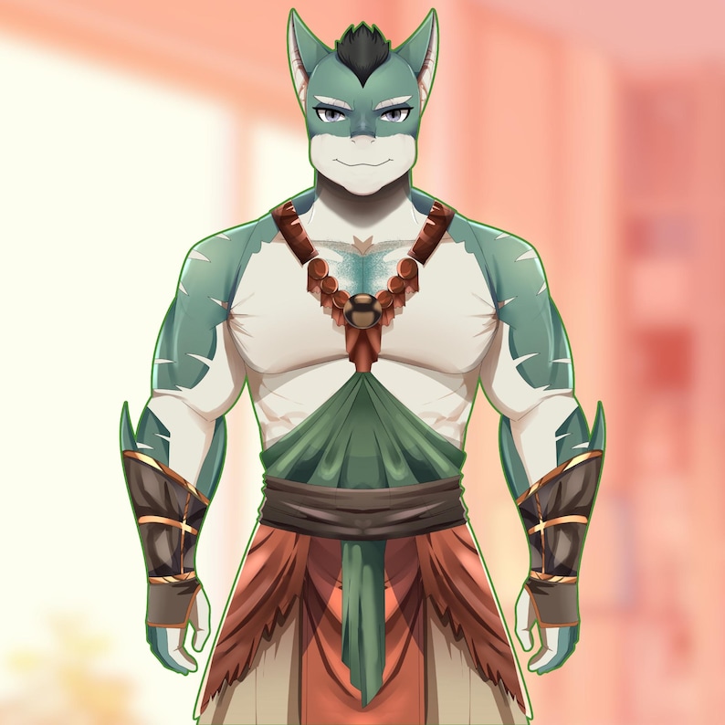 Custom Live2d Furry Vtuber Model: Live2d Avatar Design & Rigging - Etsy