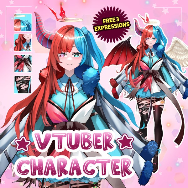 Japanese Clothing Male Vtuber Model Premade 7 Expression, 9 Animation, Hair Color Vtube Studio ...